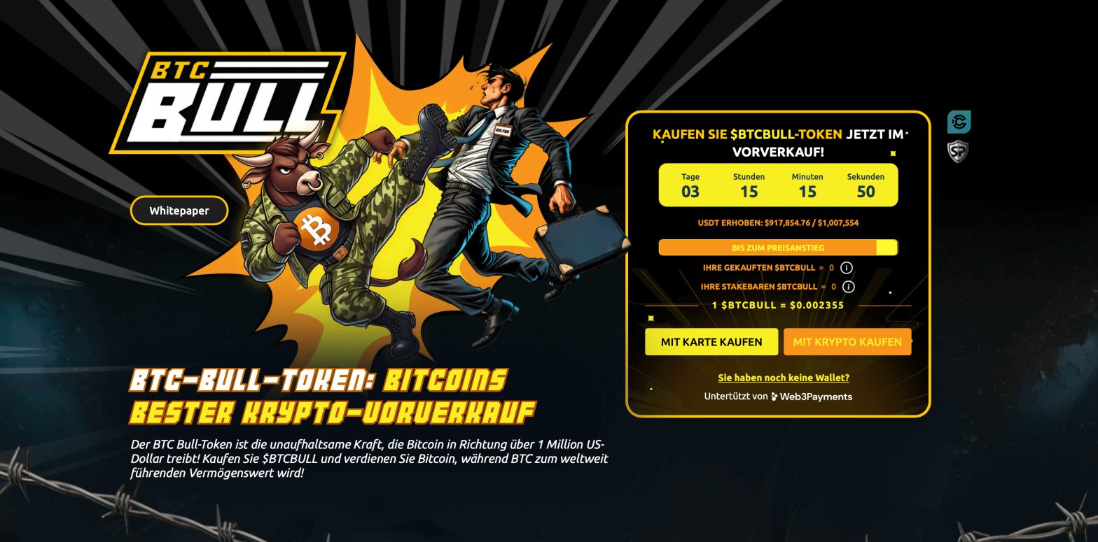 Bitcoin Bull ($BTCBULL) kaufen 2025 ️ So geht’s