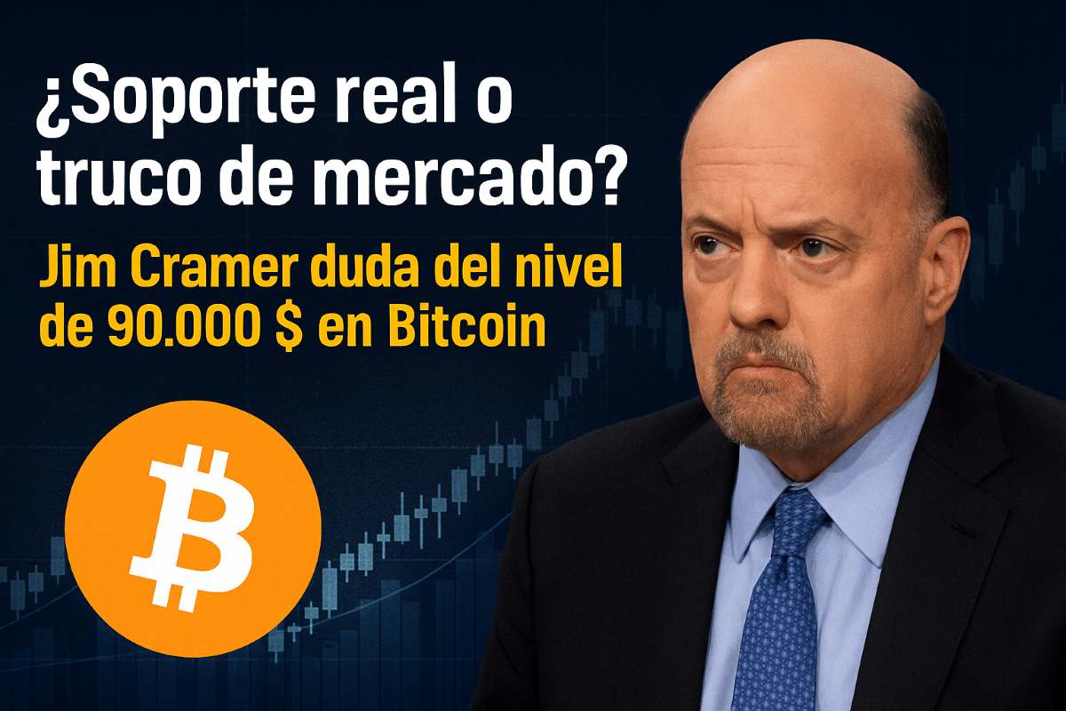Jim Cramer duda del nivel de $90.000 de Bitcoin