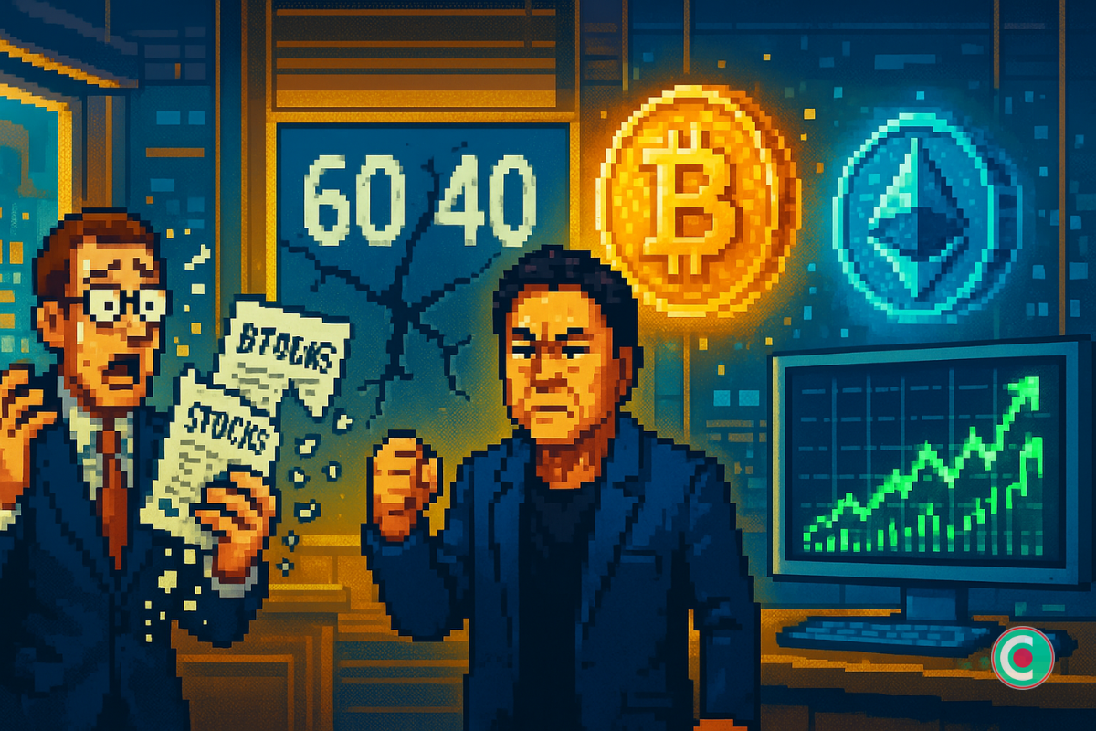 Kiyosaki enterre la règle 60/40 : place au Bitcoin et à l’Ethereum