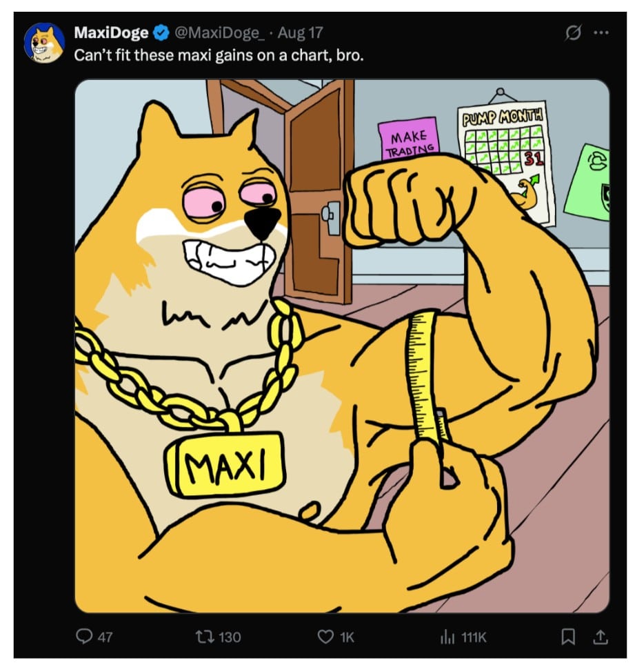 A Dogecoin hamarosan ismét kitörhet, ám a Maxi Doge mégis lekörözheti ...