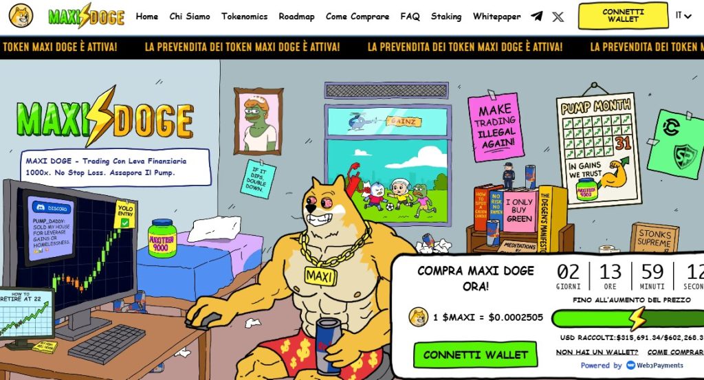 Come comprare Maxi Doge (MAXI): guida alla prevendita del token