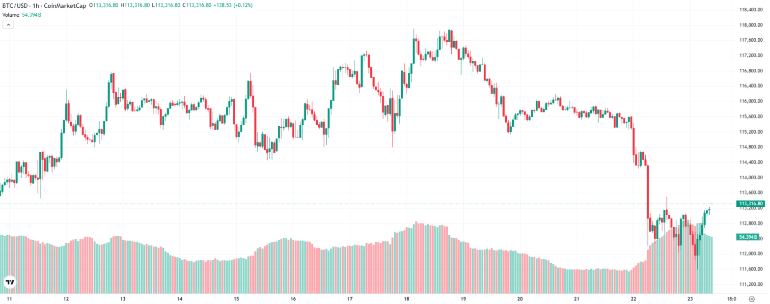 Bitcoin Price Prediction Today | BTC Holds $113K