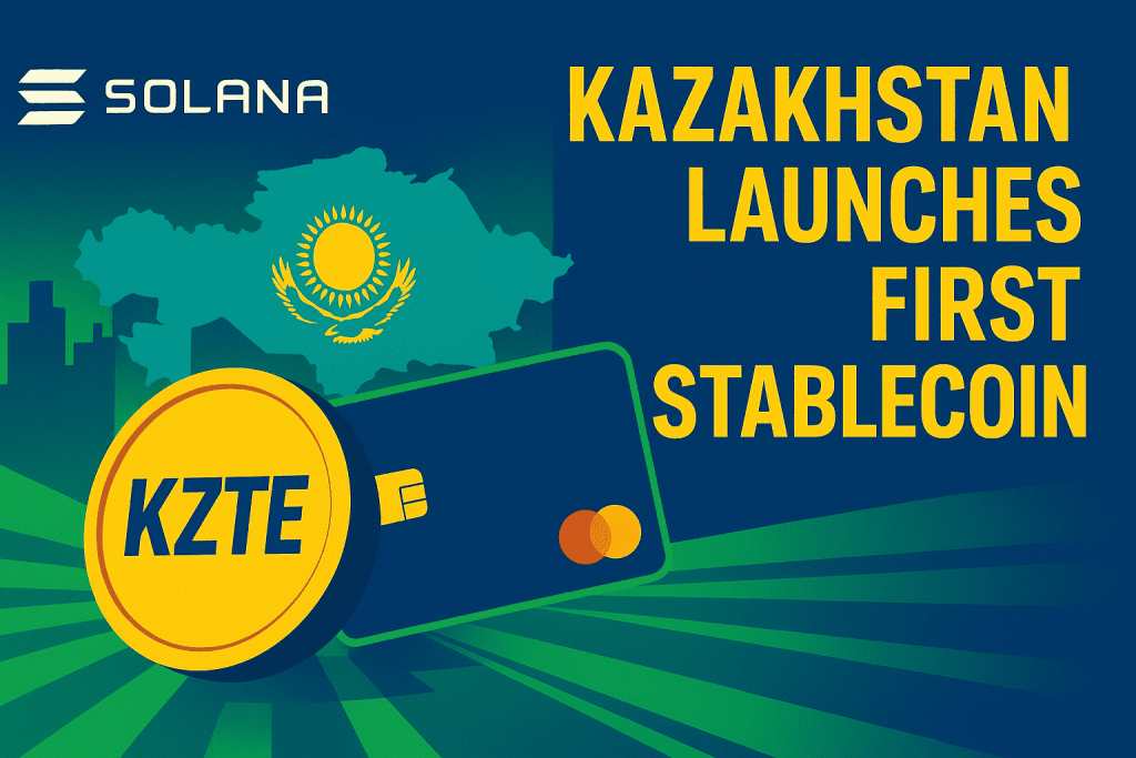 Kazakhstan Launches First Tenge Stablecoin KZTE on Solana with Mastercard