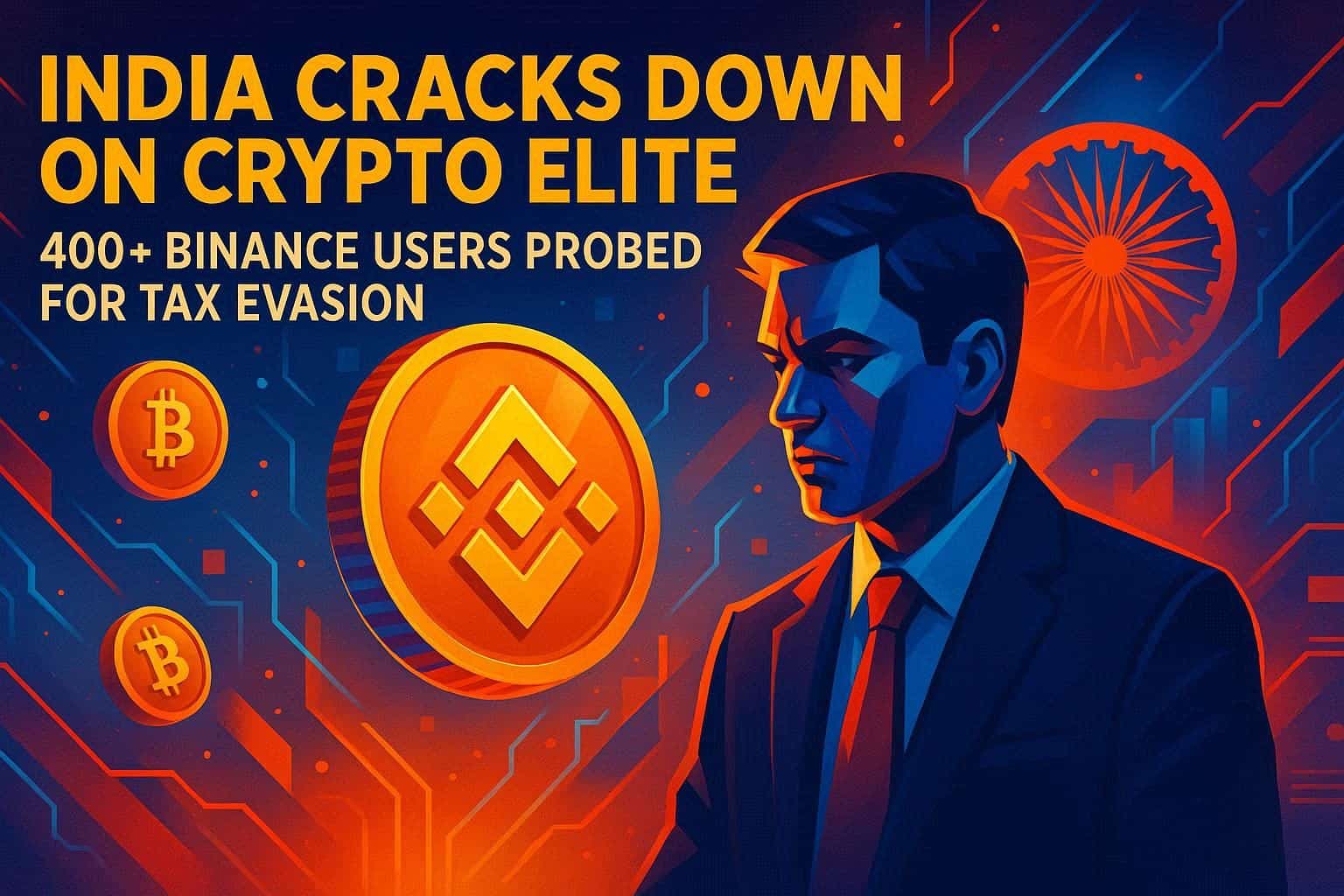 India Cracks Down on Crypto Elite: 400+ Binance Users Probed for Tax Evasion