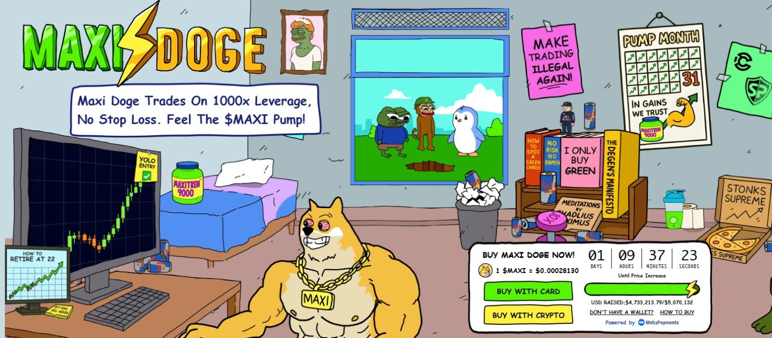 Best Meme Coin to Buy: Maxi Doge Raises Stunning $4.7M While Still in ...