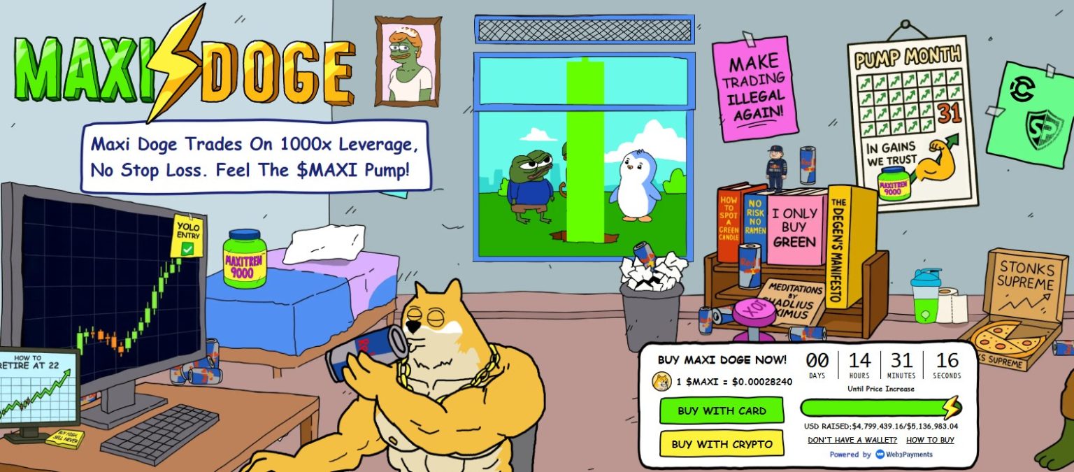 As SPX6900 Jumps 15%, Analysts Tip Maxi Doge As Next 100X Meme Coin